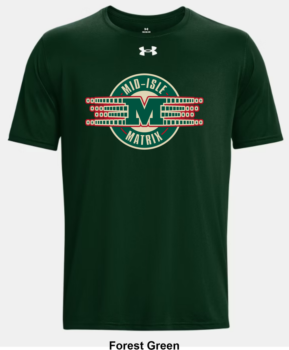 Mid Isle Matrix Under Armour Team Tech T-Shirt - Front N' Centre ...